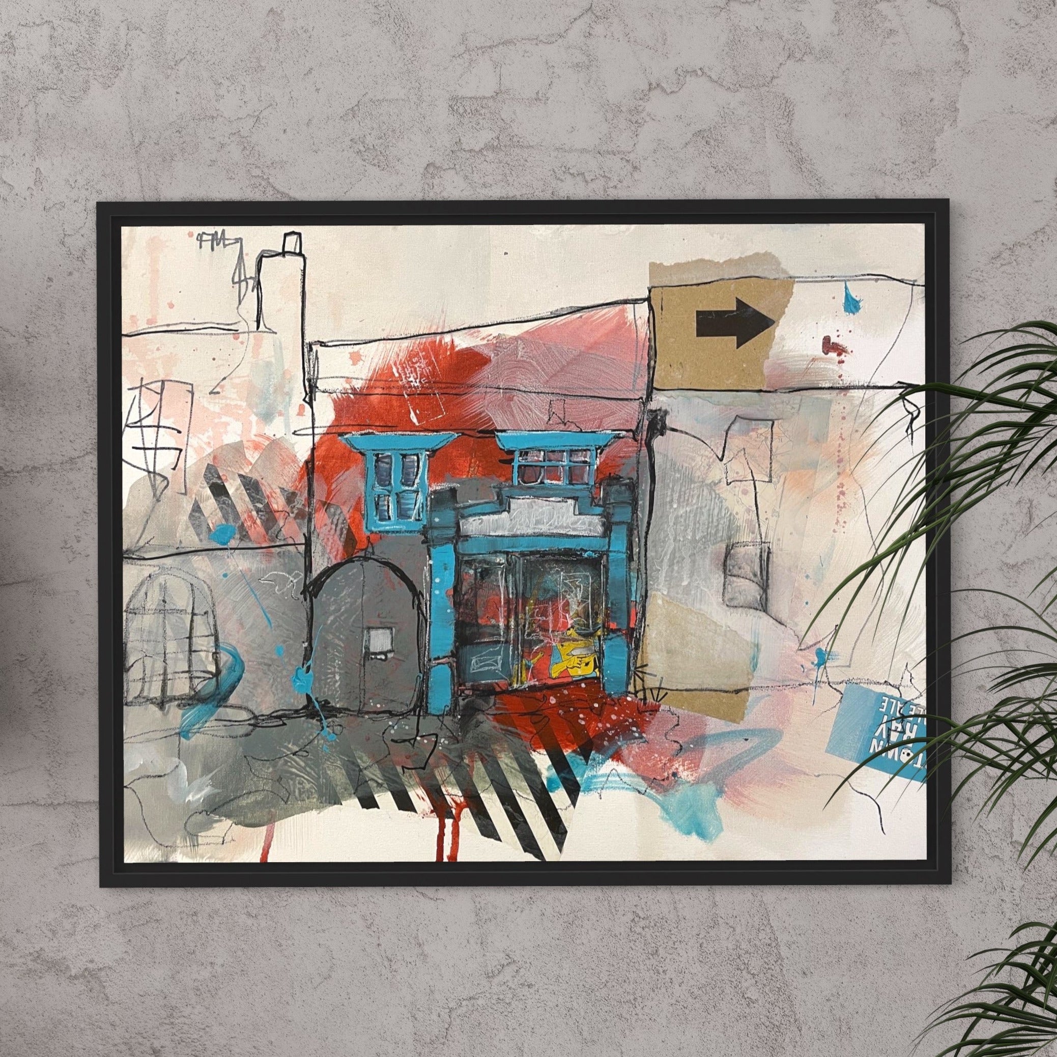 '41 Willow Street I' [Framed Original Painting] – Emma Sherry Artist